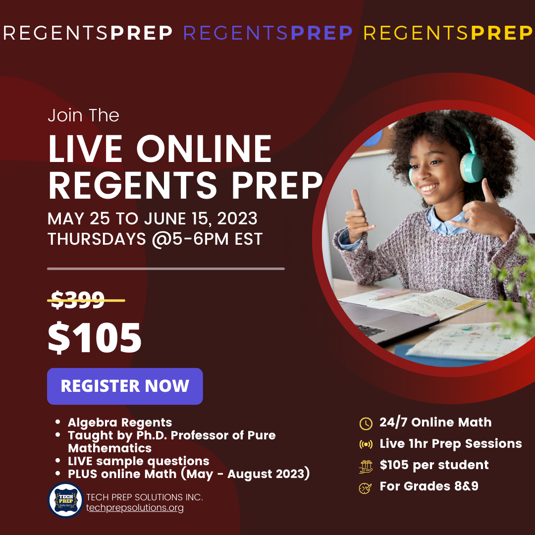 LIVE Online Regents Prep! – techprep
